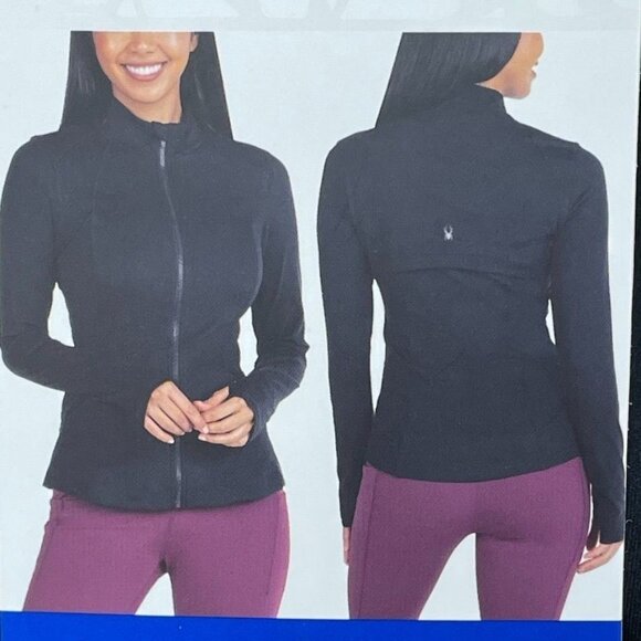 Spyder | Tops | Spider Active Fullzip Womens Black Jacket L Ventilation ...